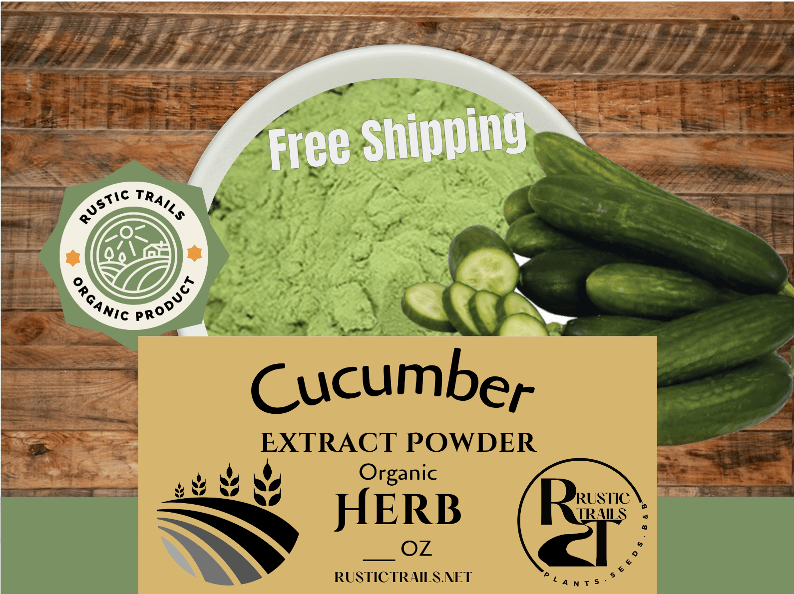 Cucumber Extract Powder - Rustic Trails Texas LLC