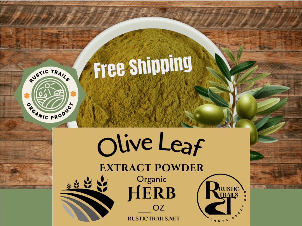 Olive Leaf Powder Extract - Rustic Trails Texas LLC
