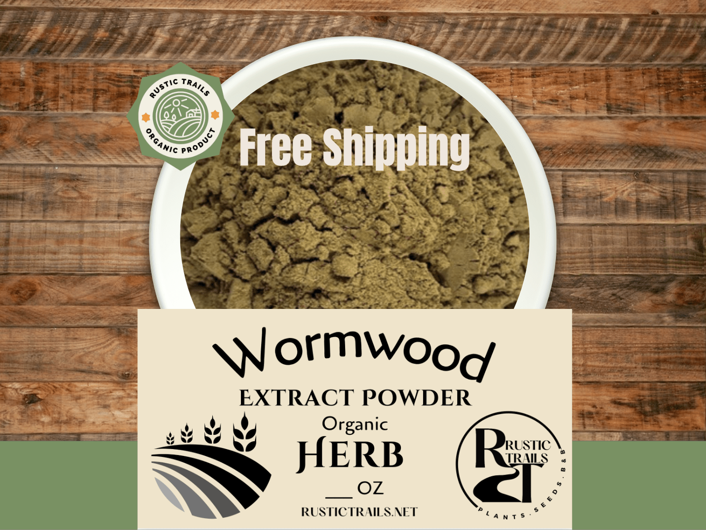 Wormwood (Artemisia absinthium) Extract Powder - Rustic Trails Texas LLC